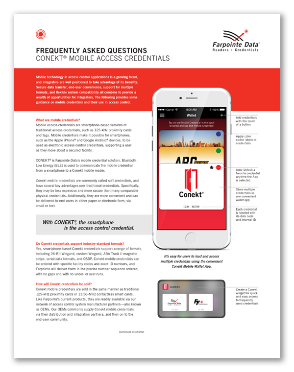 FAQ on Mobile Credentials